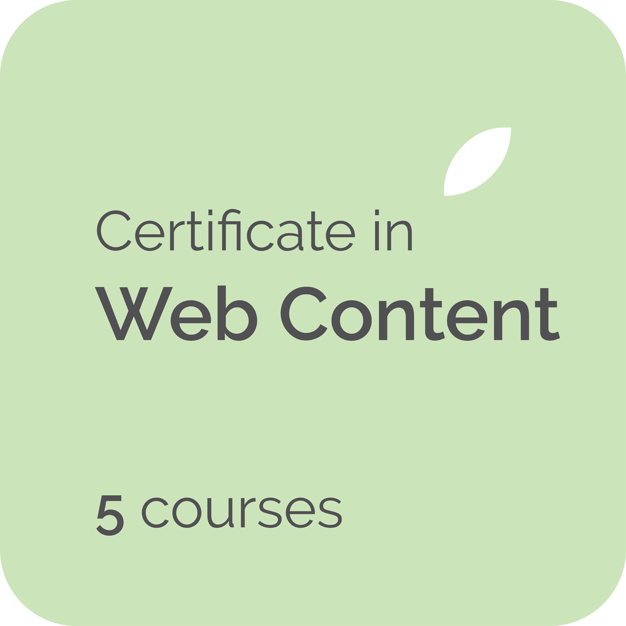 Certificate in Web Content — Online web writing course. 5 hours CPD ...